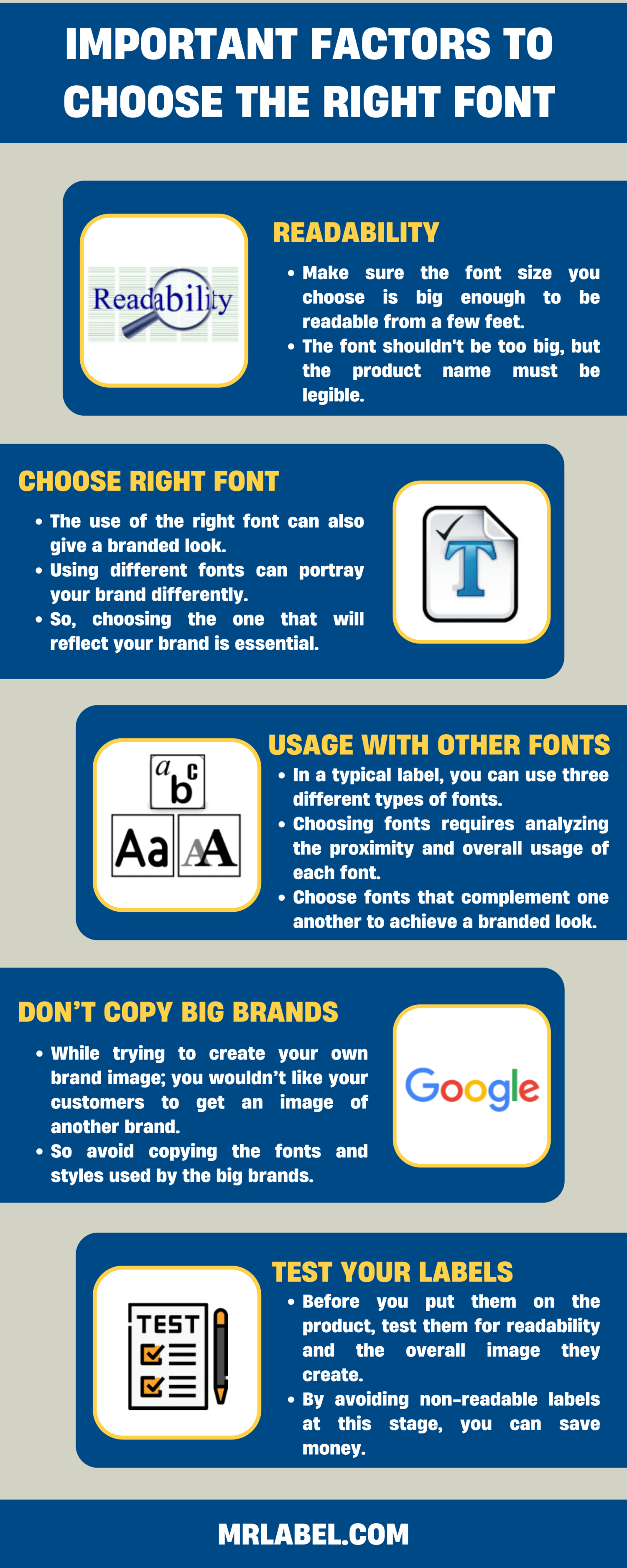 How to Pick the Right Font for Your Labels?