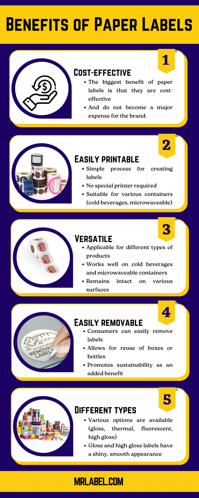 Differences Between Film Labels vs. Paper Labels