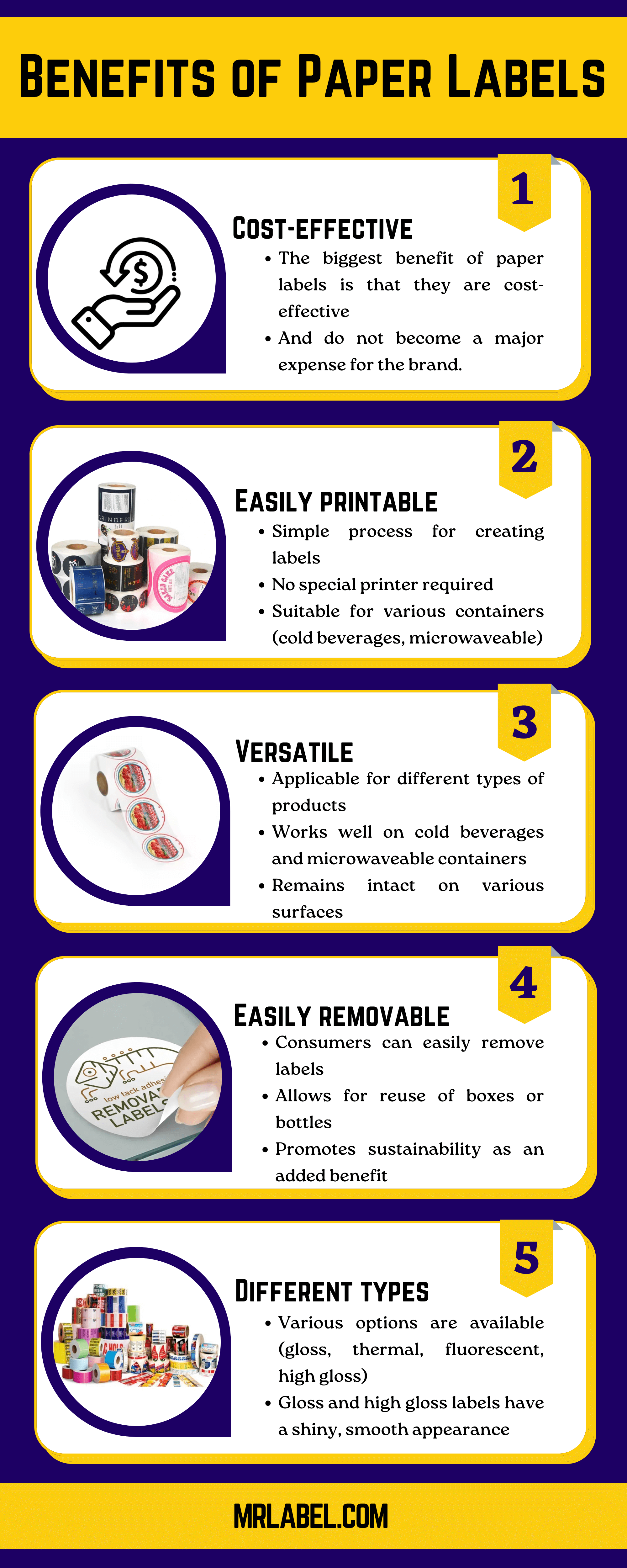 Differences Between Film Labels vs. Paper Labels